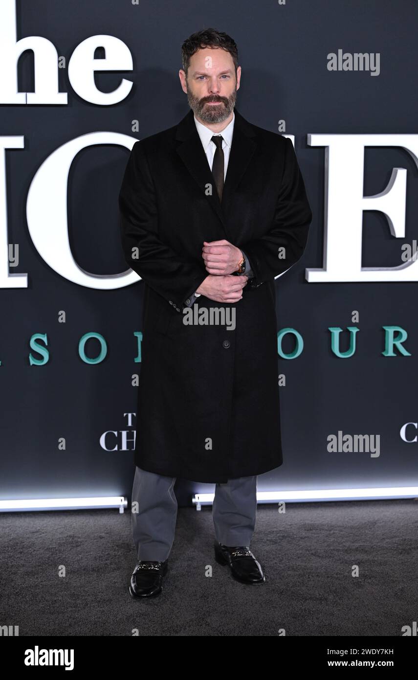 London, UK. January 22nd, 2024. Ryan Swanson arriving at The Chosen ...