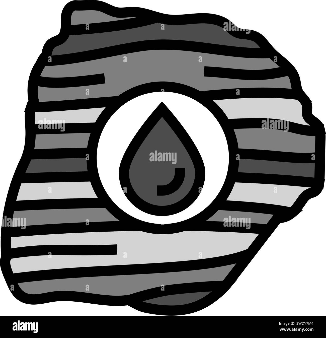 shale oil industry color icon vector illustration Stock Vector Image ...