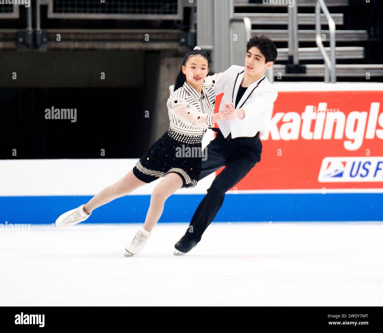 Columbus, Ohio, United States. 22nd January, 2024. Sylvia Li and Rowan ...