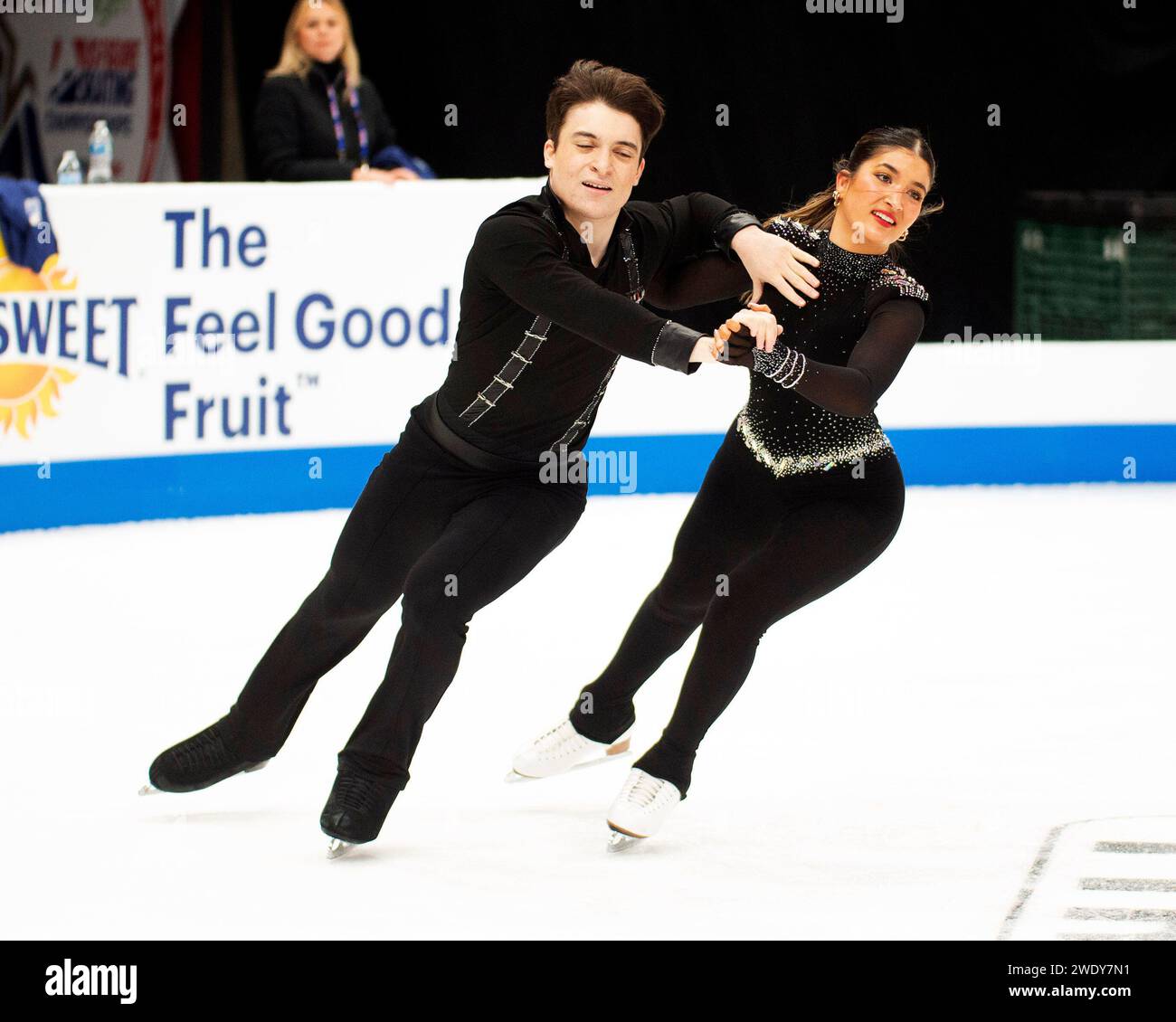 Columbus, Ohio, United States. 22nd January, 2024. Eliana Peal and ...