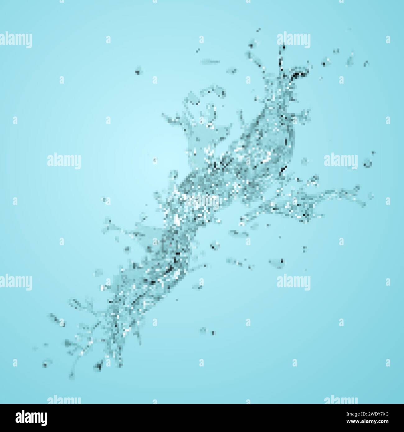 3d water splashes hi-res stock photography and images - Alamy