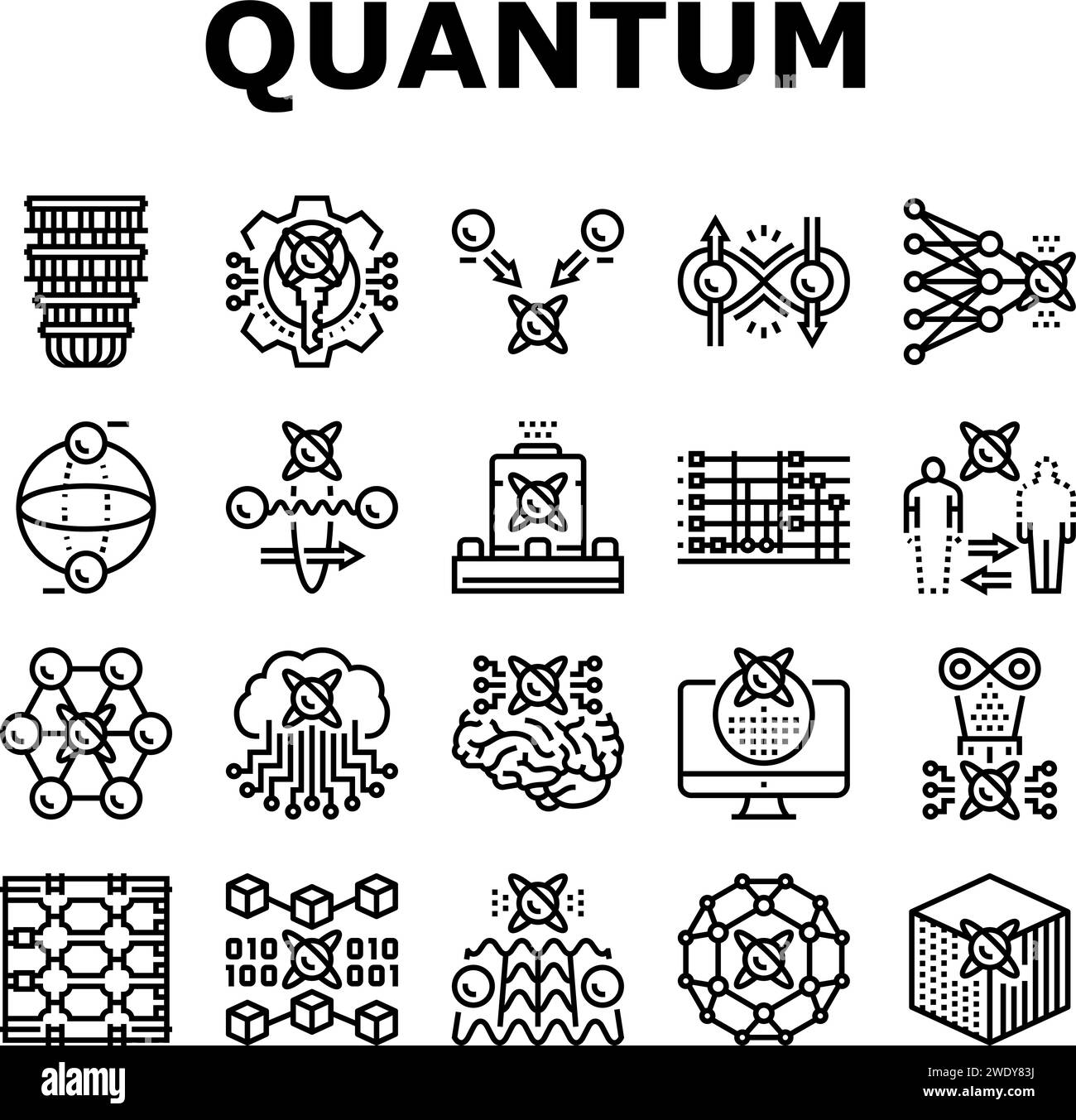 Quantum computer chip Black and White Stock Photos & Images - Alamy