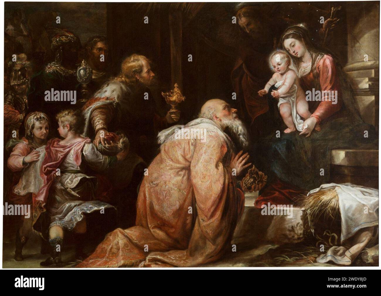 Adoración de los Reyes Magos, de Francisco Rizi Stock Photo - Alamy