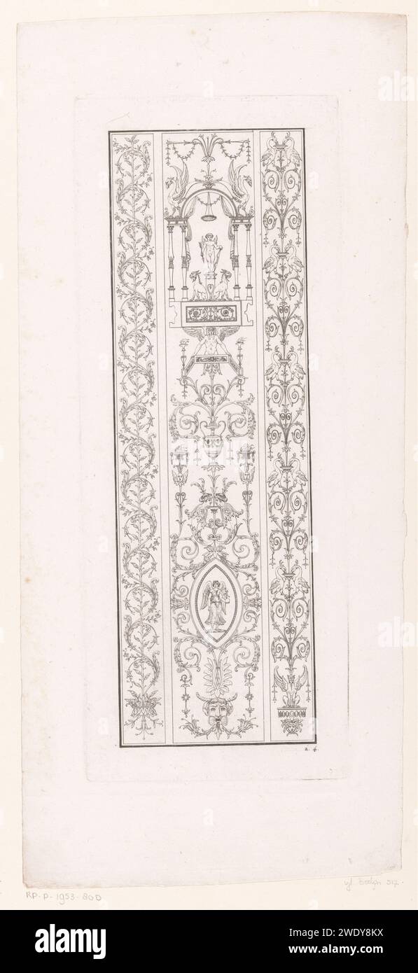 Arabesken Met Putto En Engel, Charles Pierre Joseph Normand, 1803 print ...