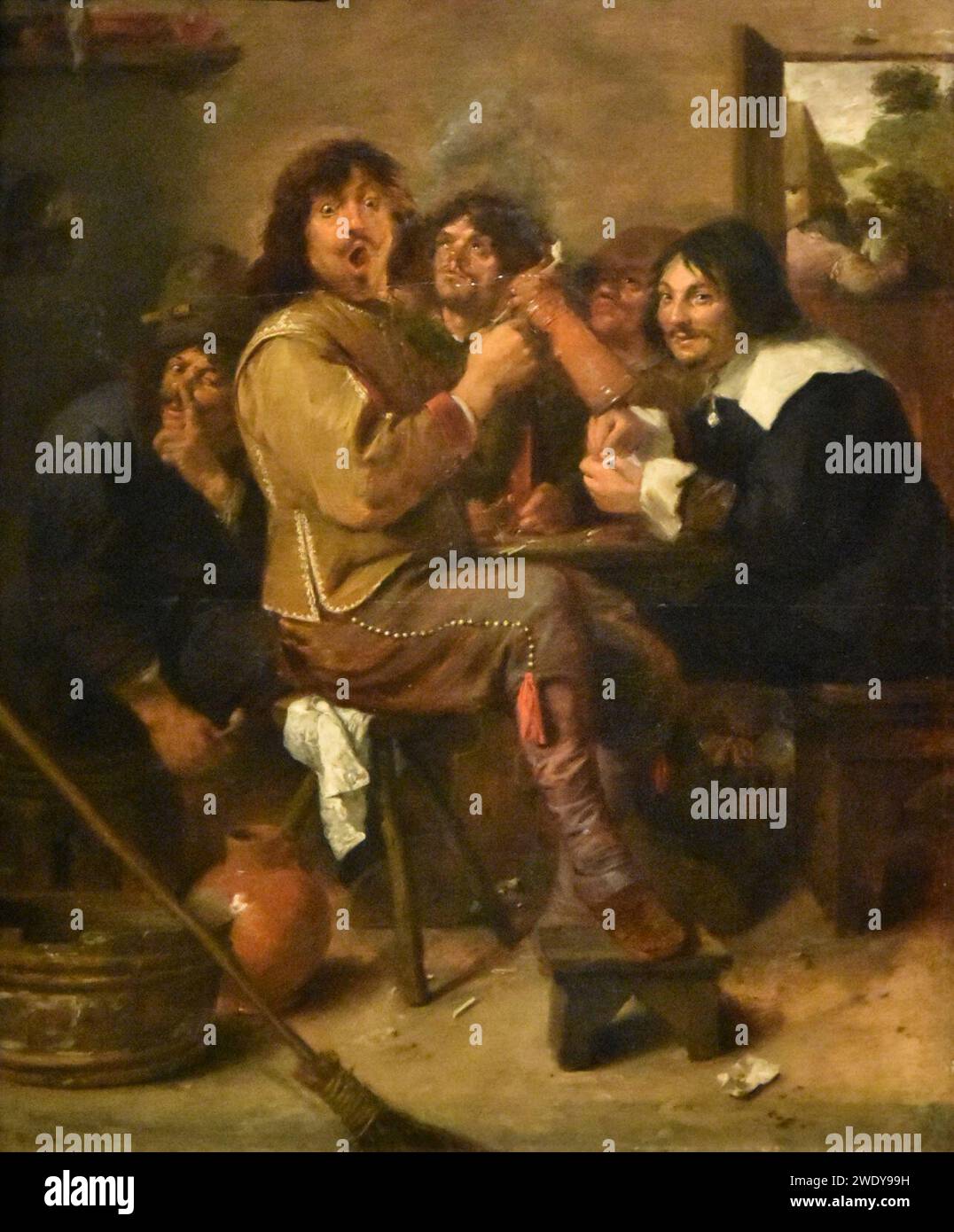 Adriaen Brouwer (ca.1605-voor1feb1638) De rokers MOU Oudenaarde 13-12 ...