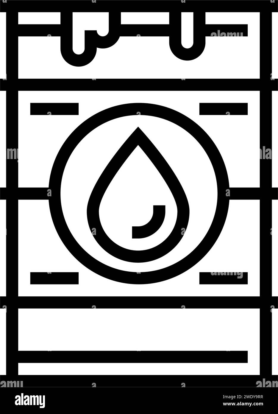 crude oil industry line icon vector illustration Stock Vector Image ...