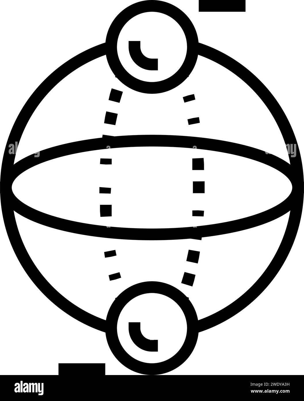 bit quantum technology line icon vector illustration Stock Vector Image ...