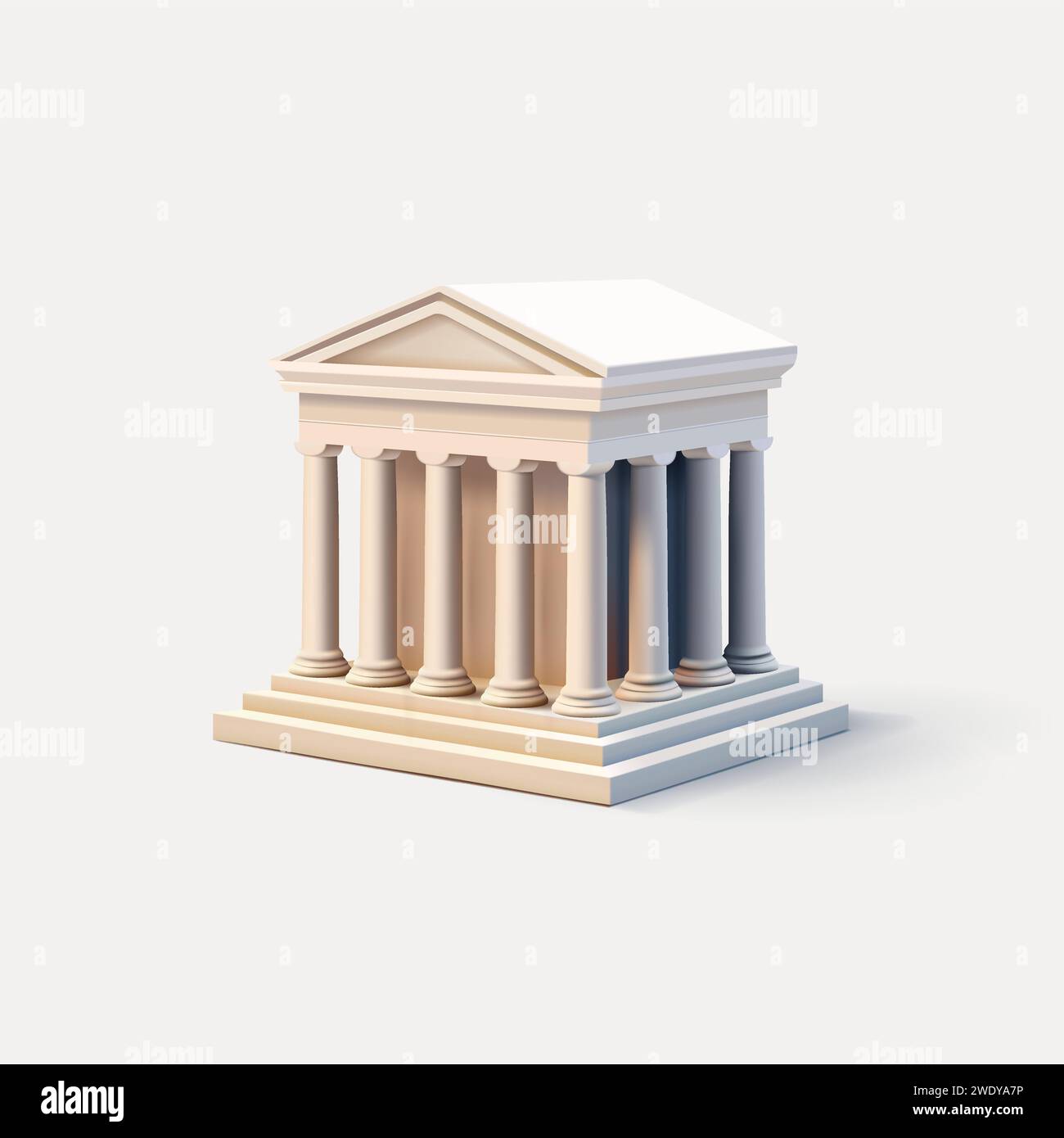 Greece column pillar 3d render Stock Vector Images - Alamy