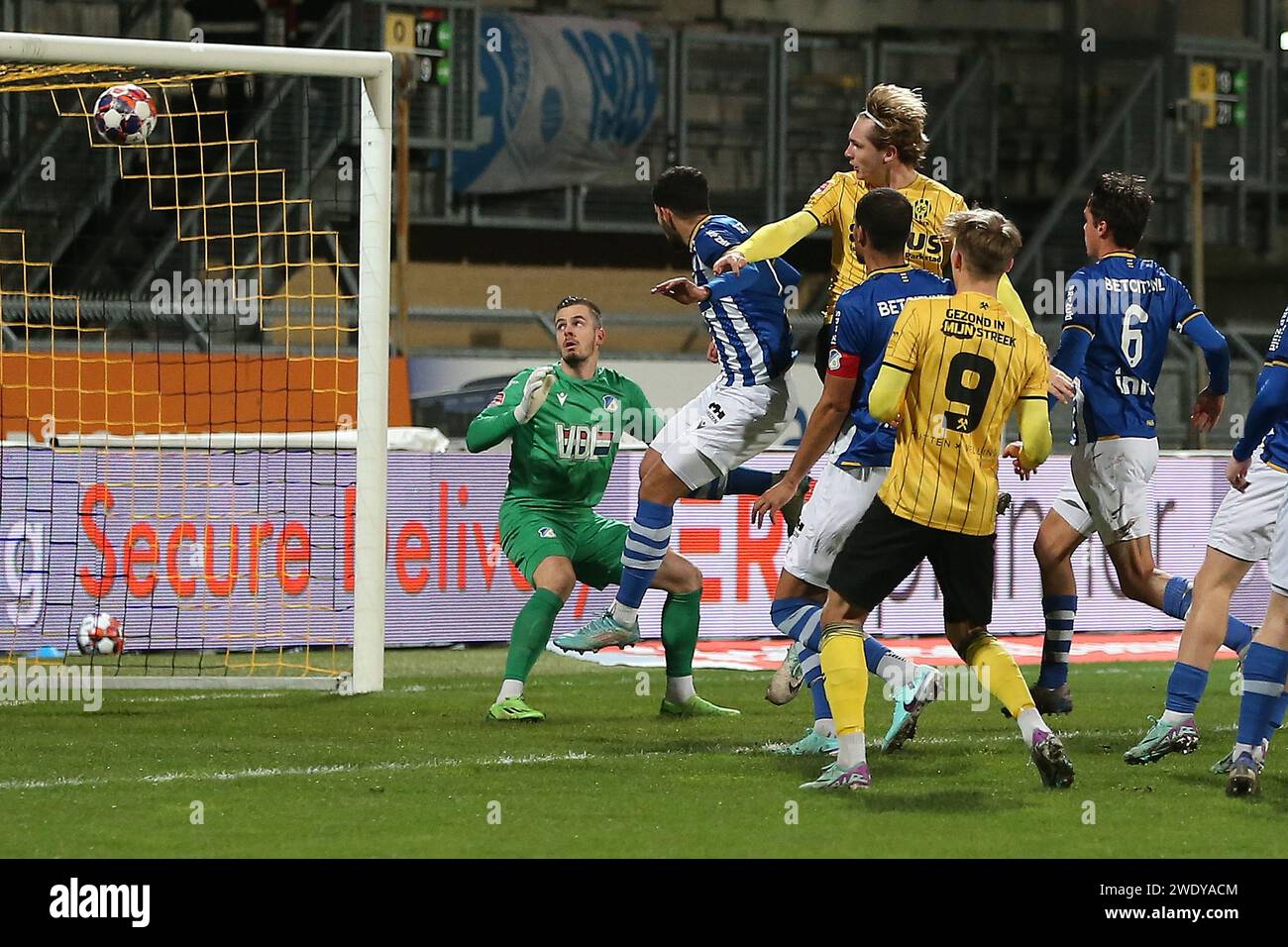 KERKRADE, Netherlands. 22nd Jan, 2024. football, Dutch Keuken Kampioen Divisie, Roda JC - FC ...