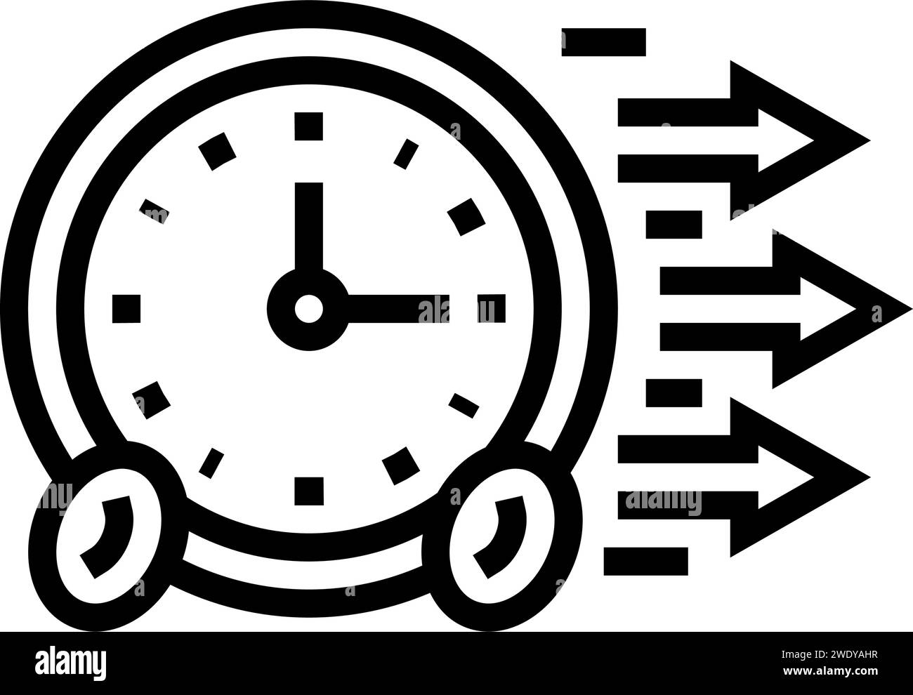 timeboxing time management line icon vector illustration Stock Vector ...