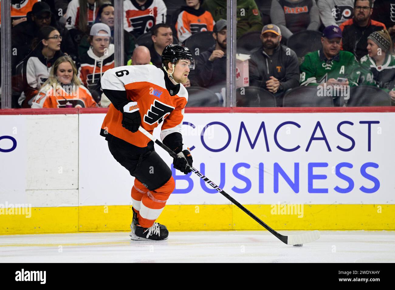 Philadelphia Flyers' Travis Sanheim in action during an NHL hockey game ...