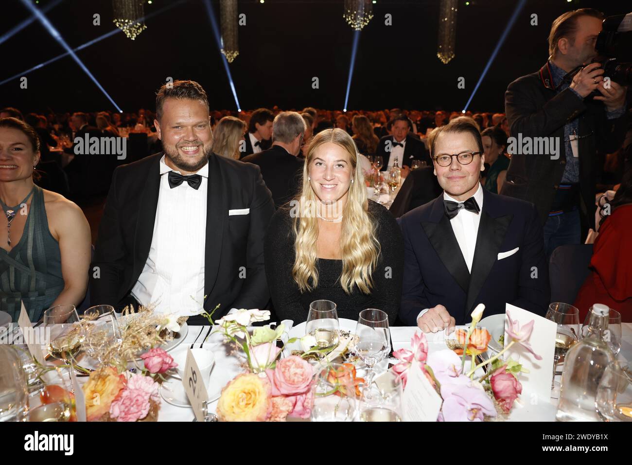 Stockholm, Sweden. 22nd Jan, 2024. STOCKHOLM, SWEDEN 20240122From left ...