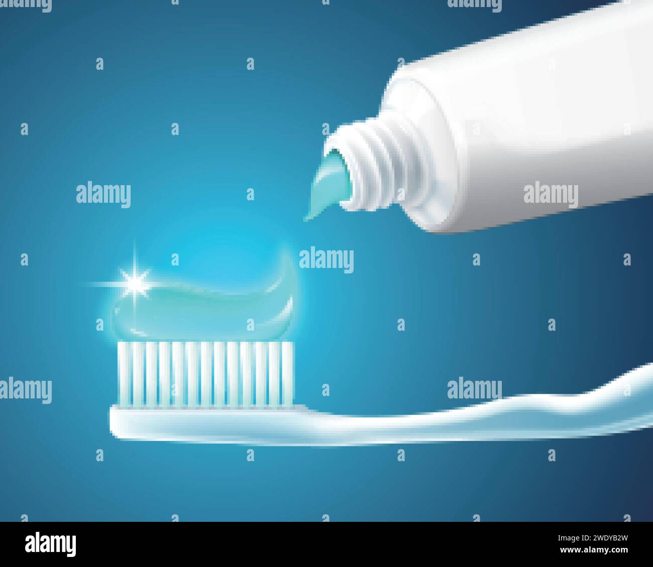 Toothpaste squeeze Stock Vector Images - Alamy