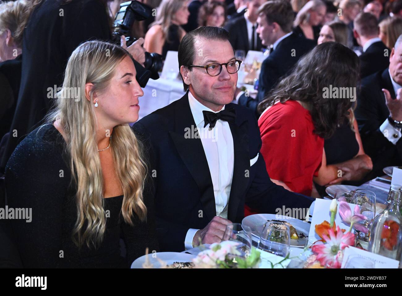 STOCKHOLM, SWEDEN 20240122Track and field athlete Fanny Roos and Prince ...