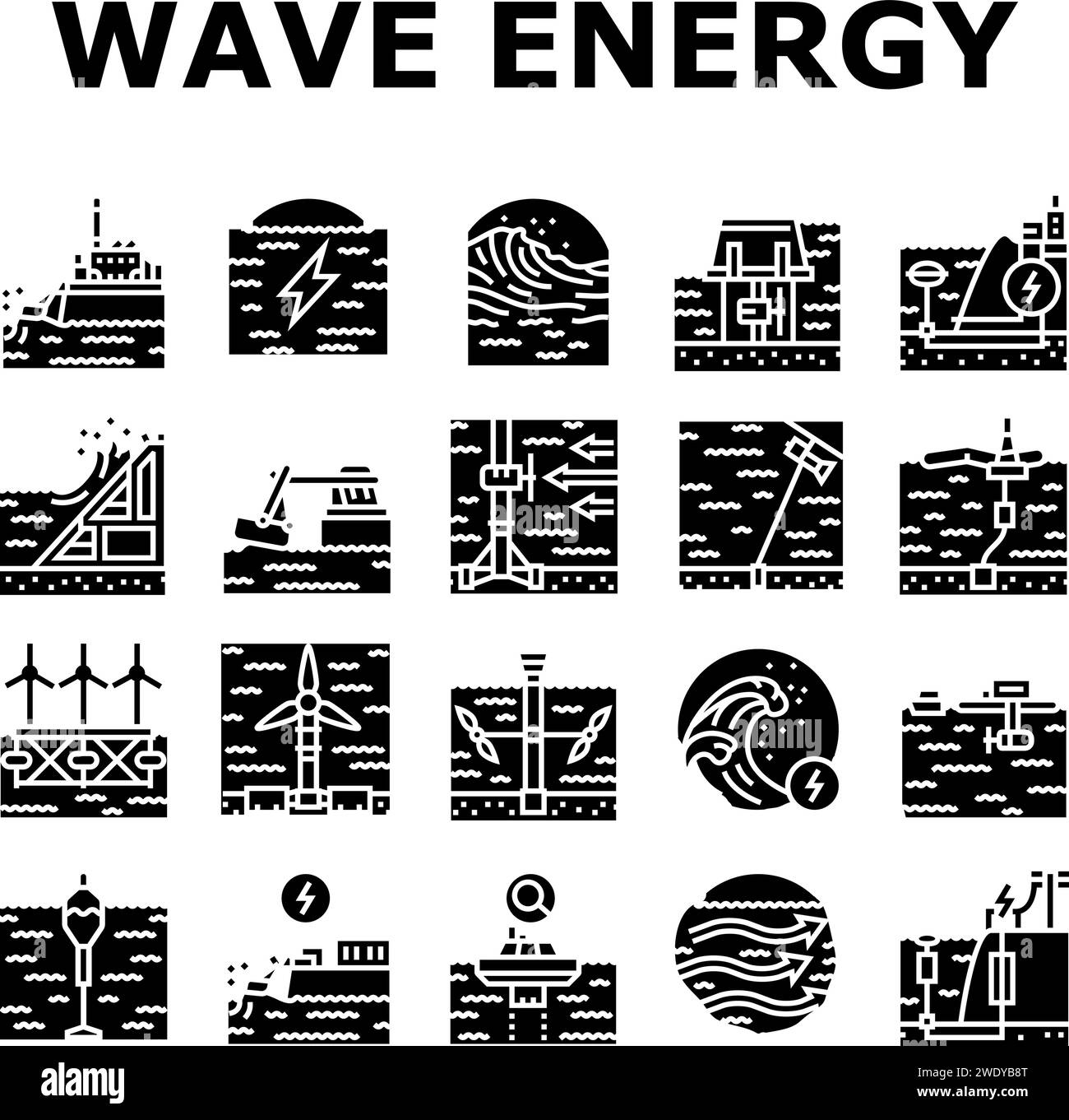 wave energy power tidal icons set vector Stock Vector Image & Art - Alamy wave energy power tidal icons set vector Stock Vector Image & Art - Alamy