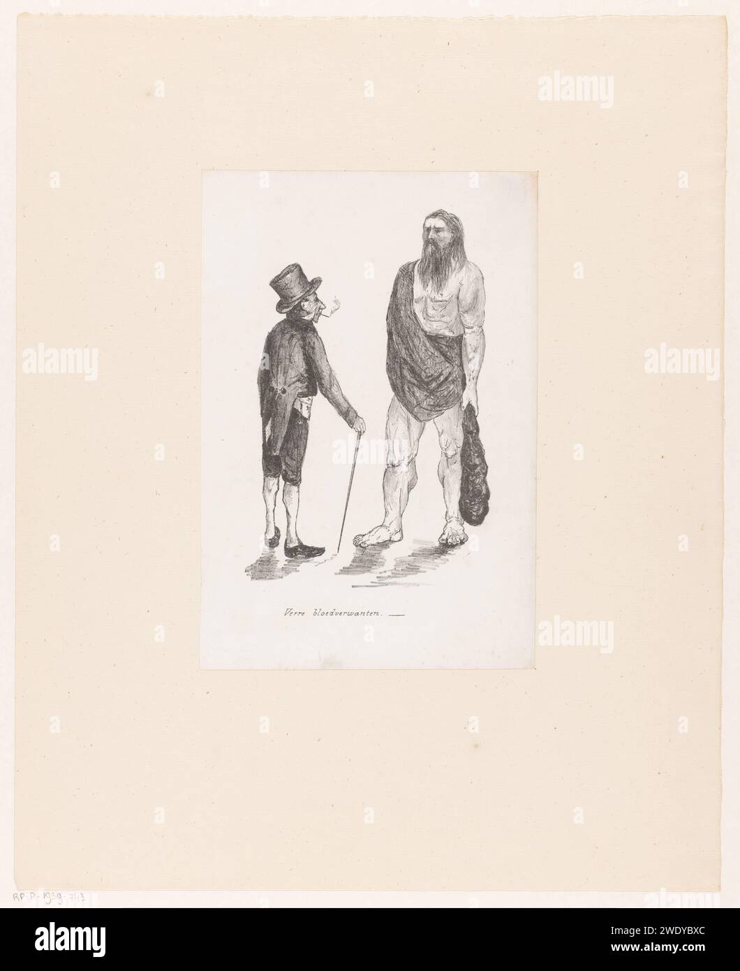 Chic dressed man opposite Oerman, Jeremias Adriaan Adolf Schill, after ...