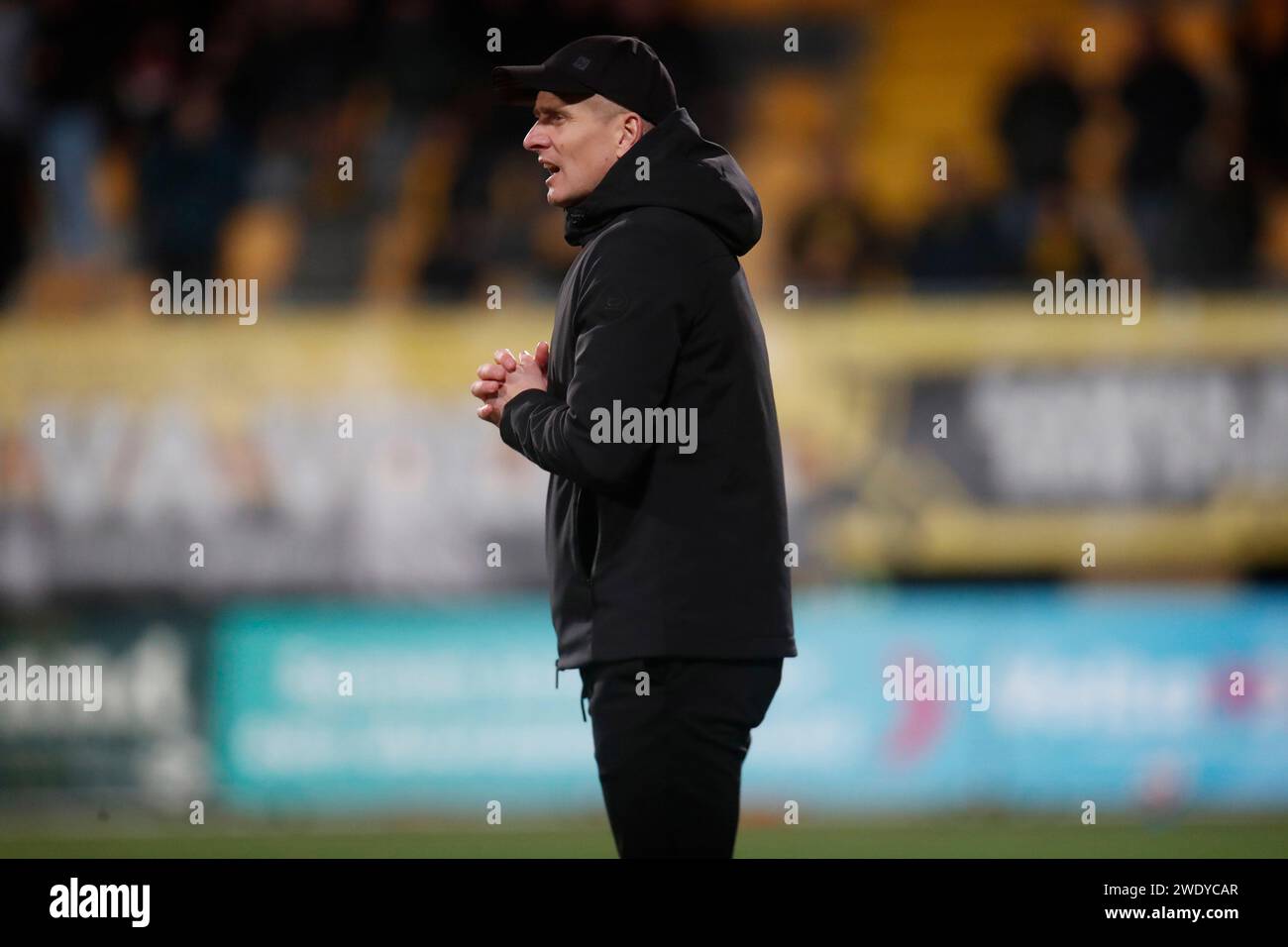 Kerkrade, Netherlands. 22nd Jan, 2024. KERKRADE, NETHERLANDS - JANUARY 22: Bas Sibum headcoach ...