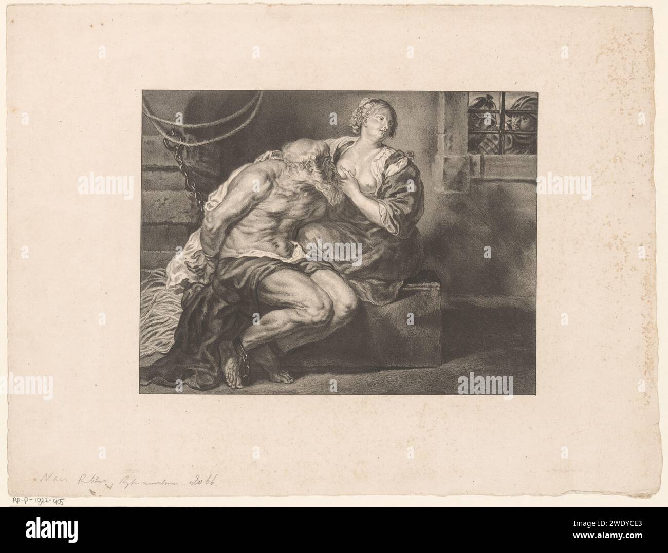 Cimon in But, Anonymous, After Peter Paul Rubens, 1809 - c. 1899 print ...