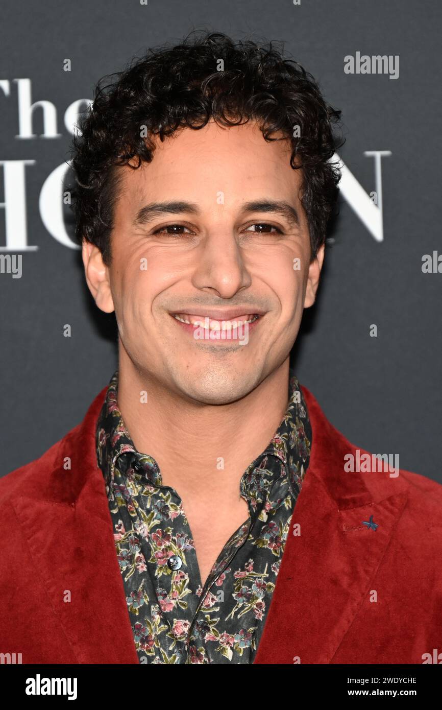 London, UK. 22nd Jan, 2024. Alaa Safi attends the Global Premiere of ...