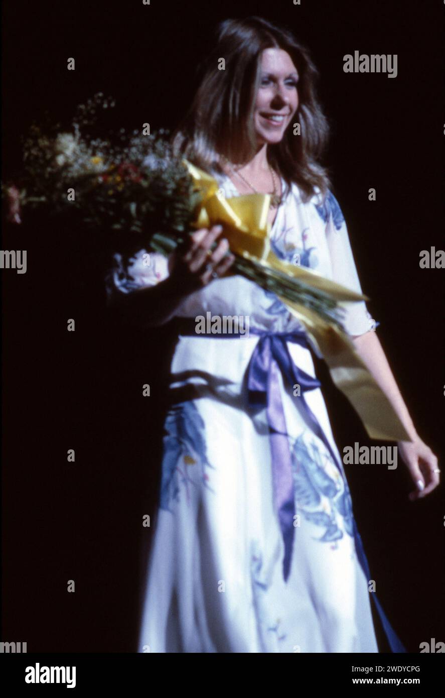 Annie Haslam of Renaissance in concert in 1979 Credit: mpiRR ...