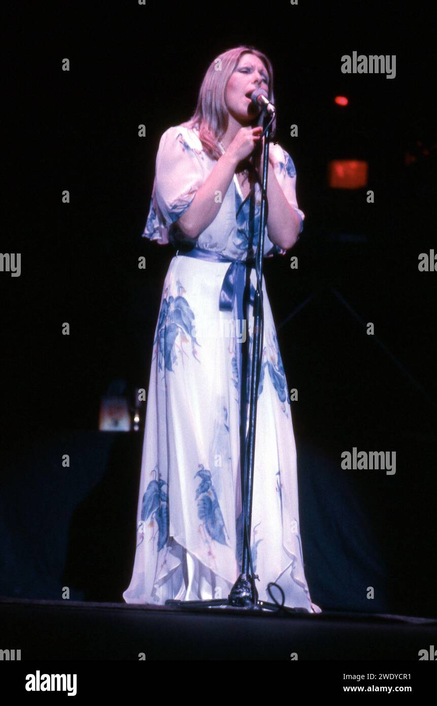 Annie Haslam of Renaissance in concert in 1979 Credit: mpiRR ...