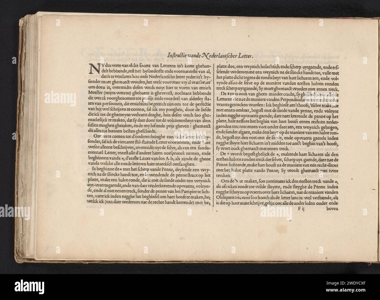 Instruction when writing the Dutch letters, Jan van de Velde (I), 1608 ...