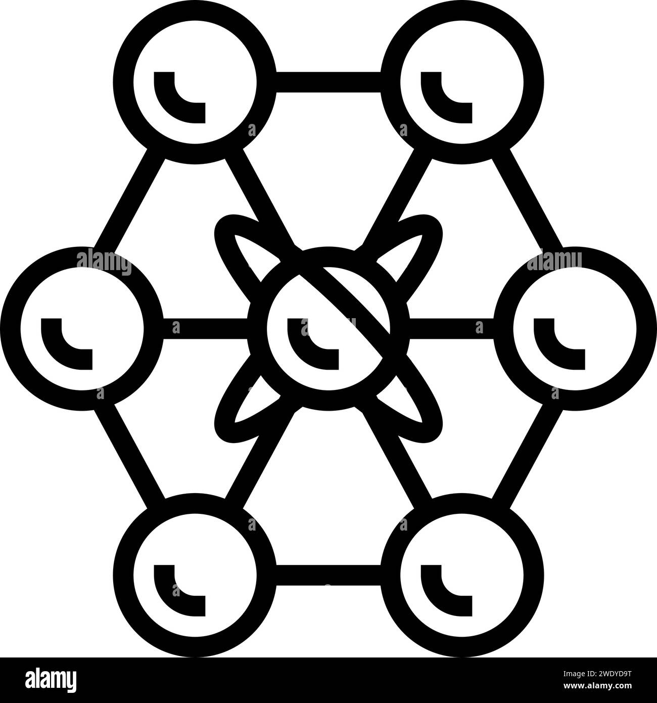 communication quantum technology line icon vector illustration Stock Vector Image & Art - Alamy