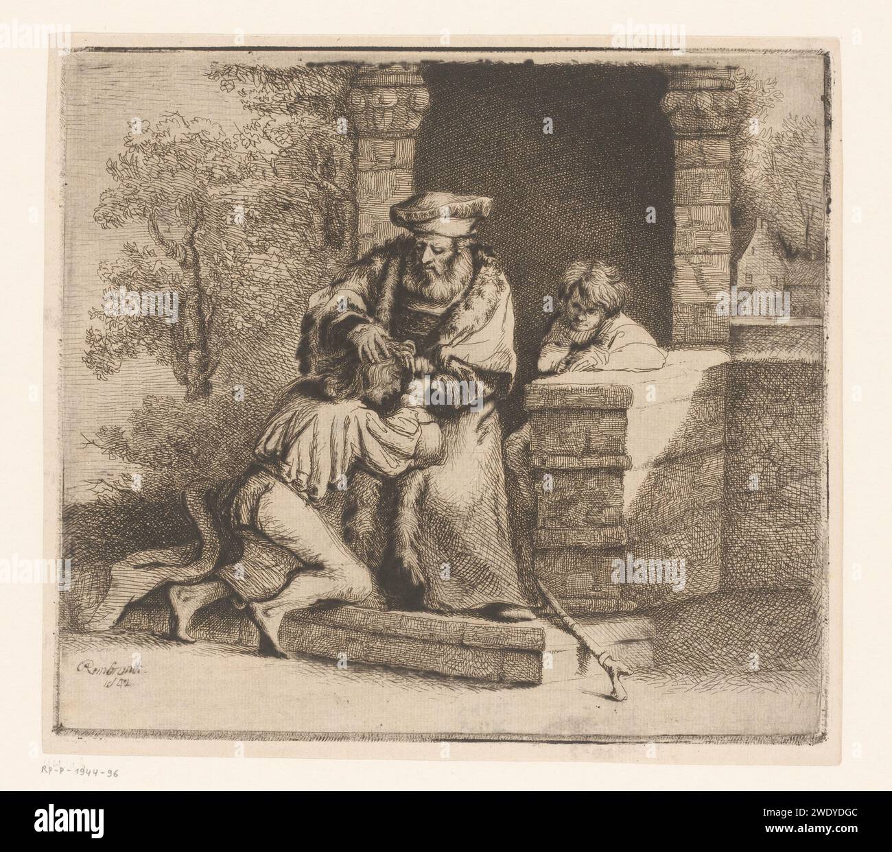 Return home of the lost son, Ignace -Joseph de Claussin (attributed to ...