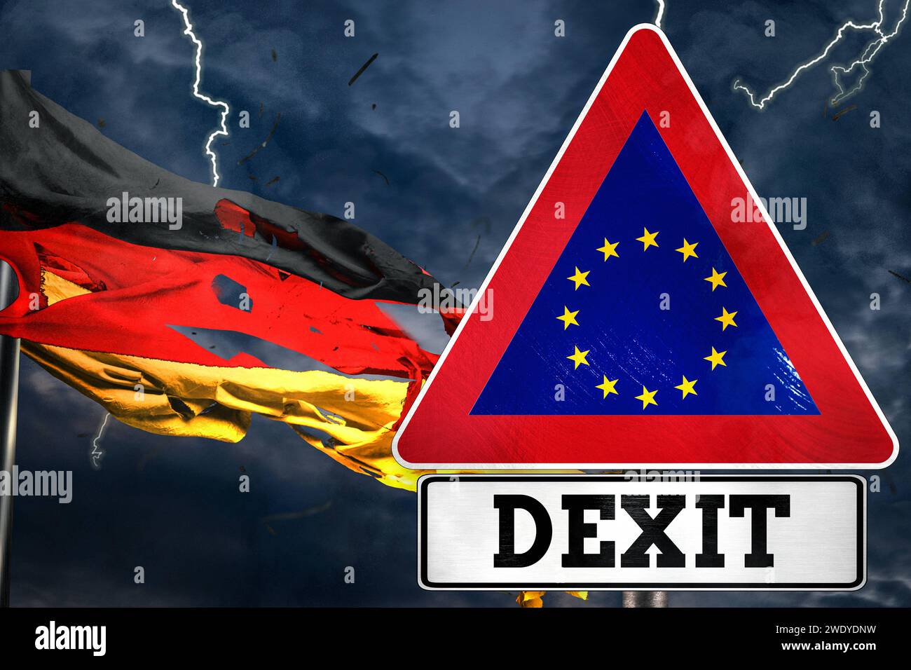 January 22, 2024: Symbolic image DEXIT, the hypothetical exit of ...