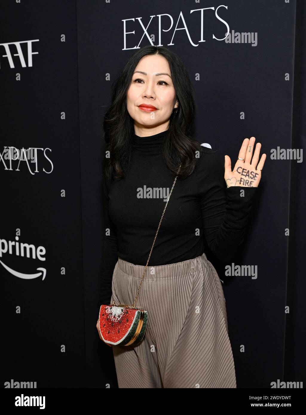 Writer Vera Miao attends the premiere of "Expats" at the Museum of ...