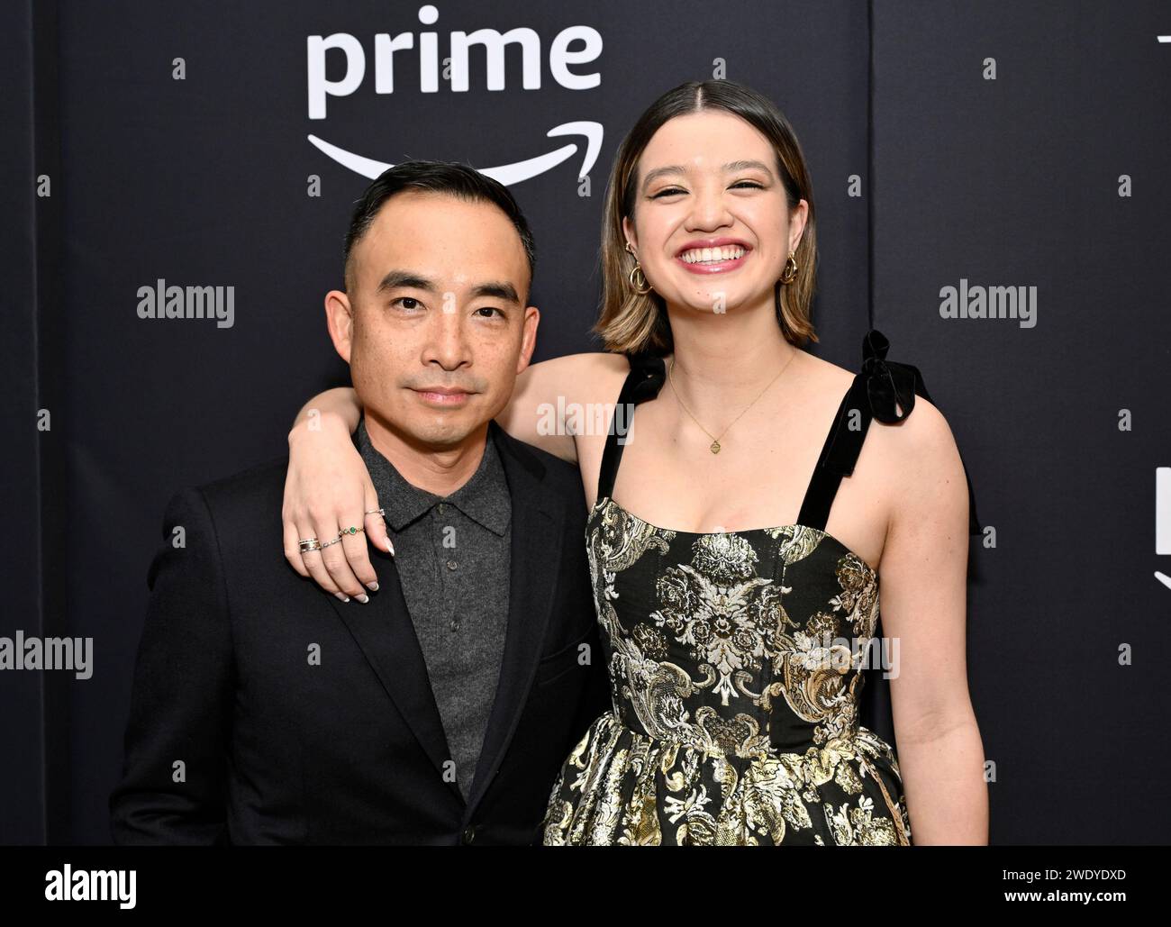 Melvin Mar, left, and Peyton Elizabeth Lee attend the premiere of ...