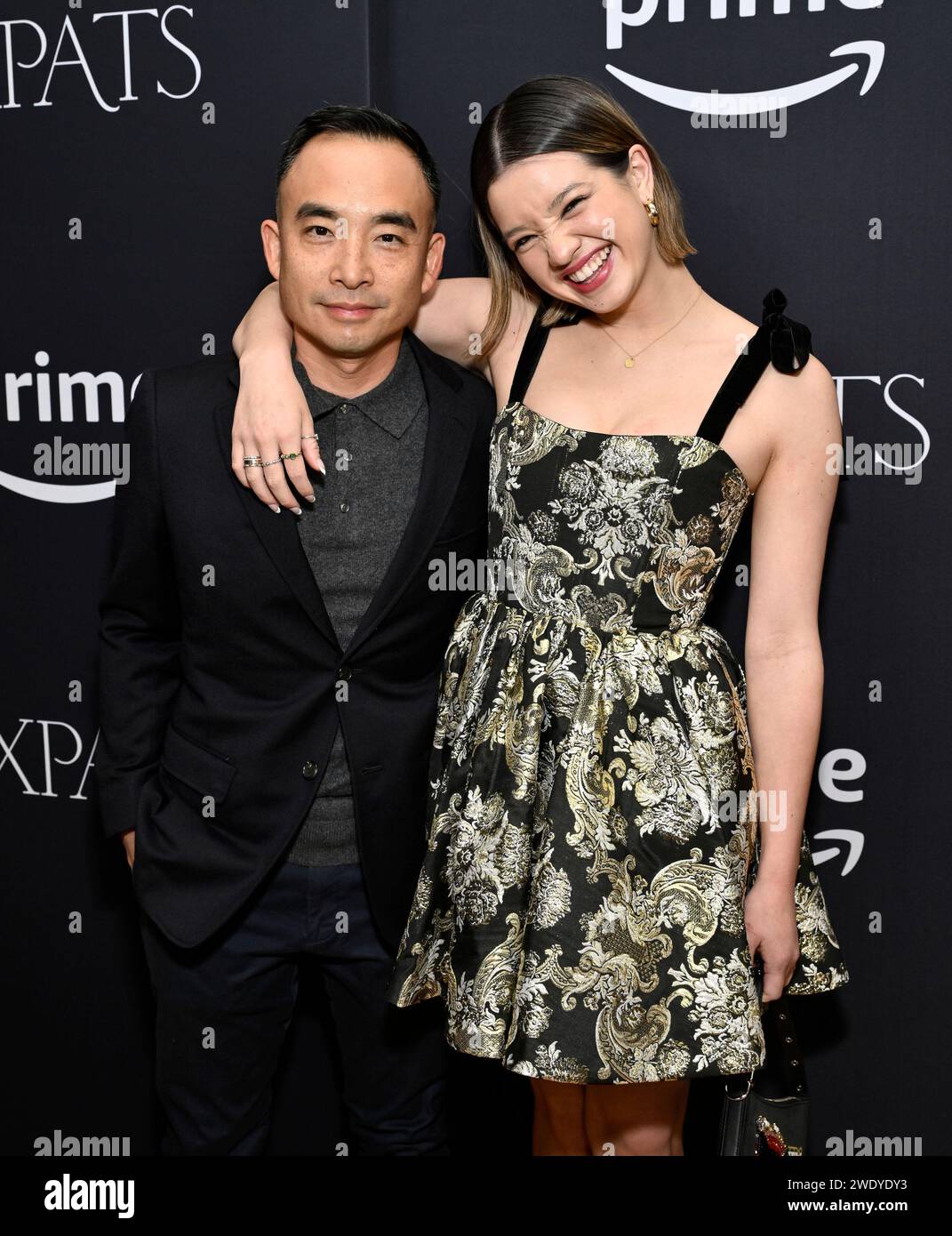 Melvin Mar, left, and Peyton Elizabeth Lee attend the premiere of ...