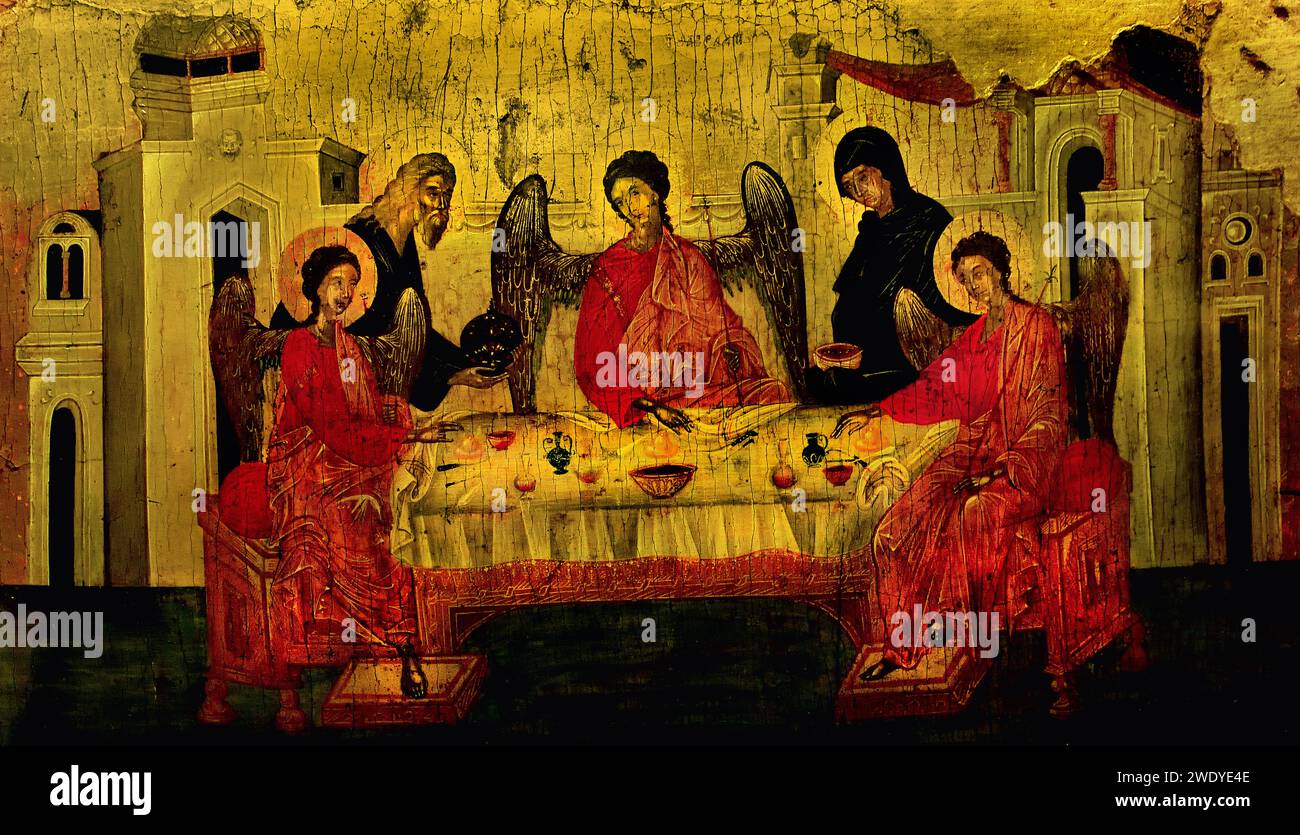 Hospitality of Abraham, Symbolic representation of the Holy Trinity ...