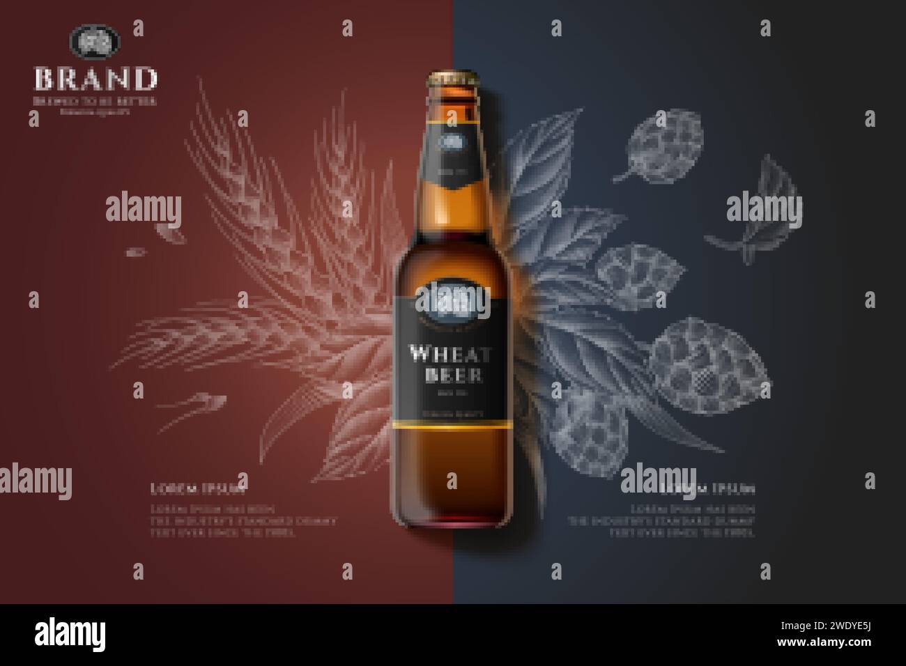 Ad beer Stock Vector Images - Alamy