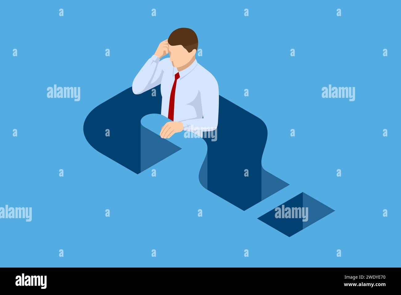 Isometric Question Marks, Message box with question, Chatbot technology ...