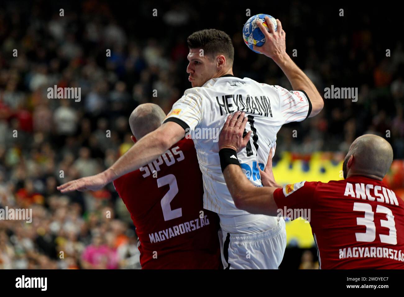 Cologne, Germany. 22nd Jan, 2024. Handball: European Championship ...
