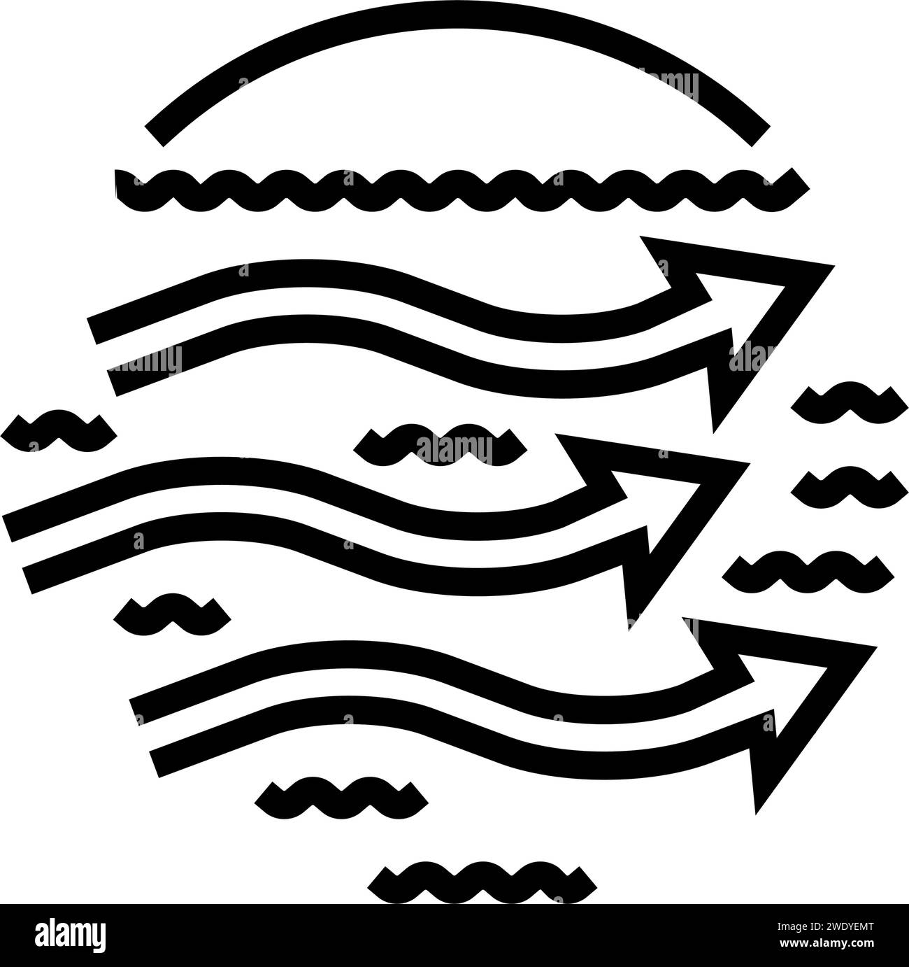 currents tidal power line icon vector illustration Stock Vector Image ... currents tidal power line icon vector illustration Stock Vector Image ...