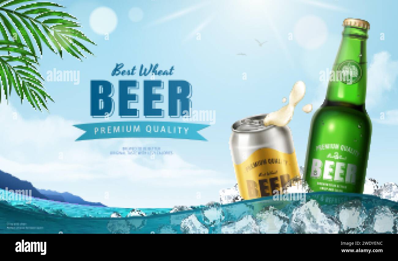 Ad beer Stock Vector Images - Alamy