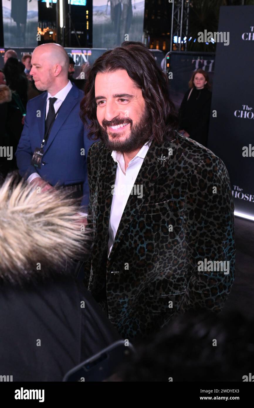 London, UK. 22nd Jan, 2024. Jonathan Roumie at global premiere of ...