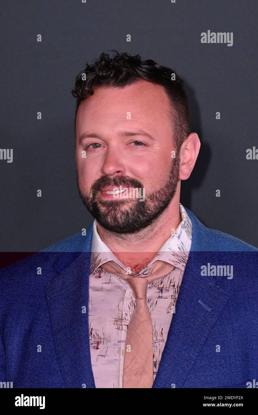 London, UK. 22nd Jan, 2024. Tyler Thompson at global premiere of Season ...