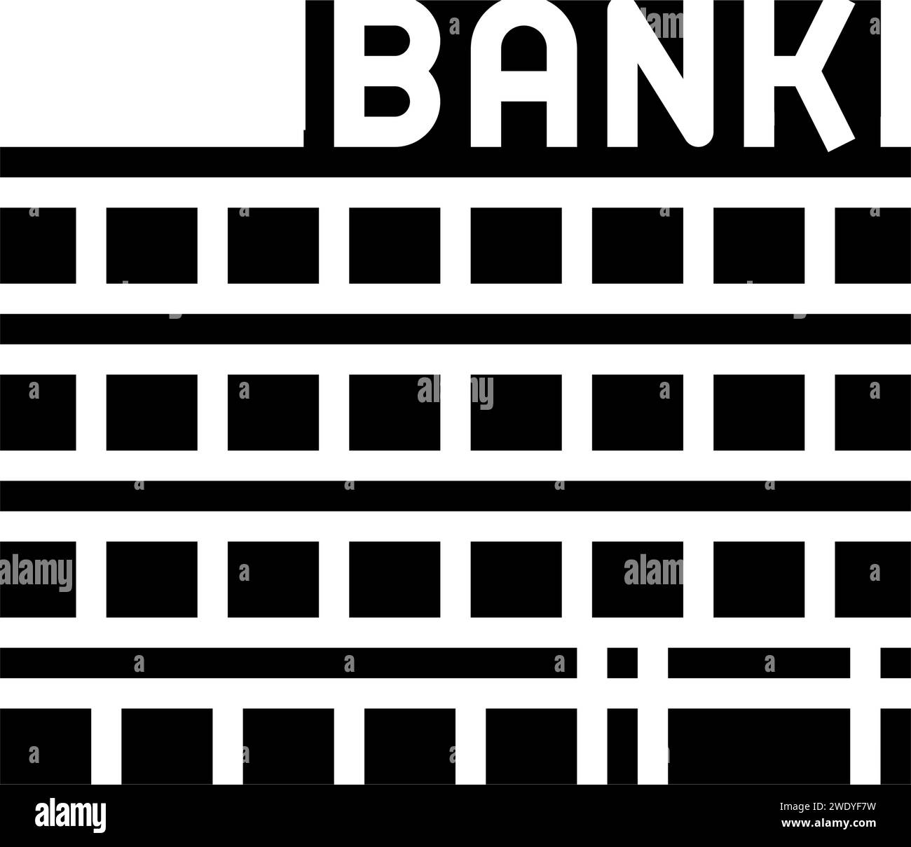 transfer bank building glyph icon vector illustration Stock Vector ...