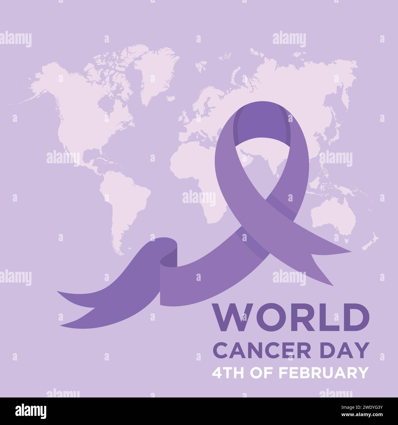 Purple ribbon cancer symbol Stock Vector Images - Alamy
