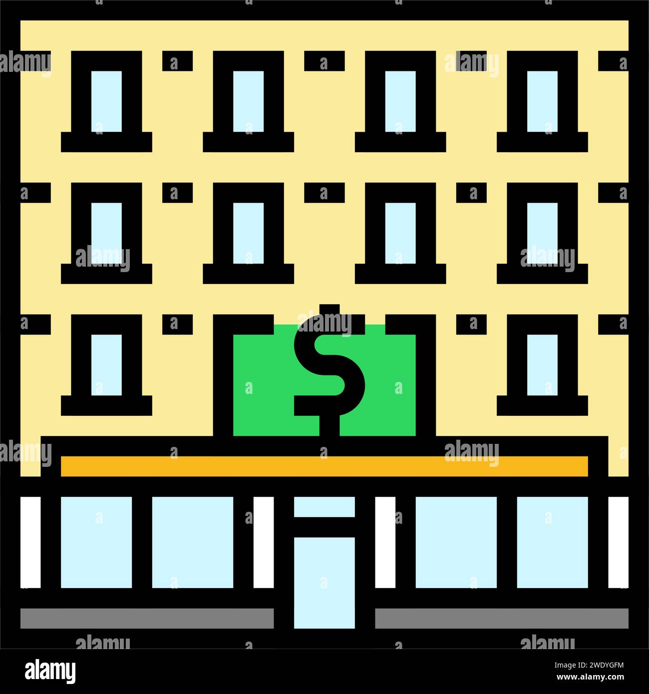 Bank branch atm Stock Vector Images - Alamy