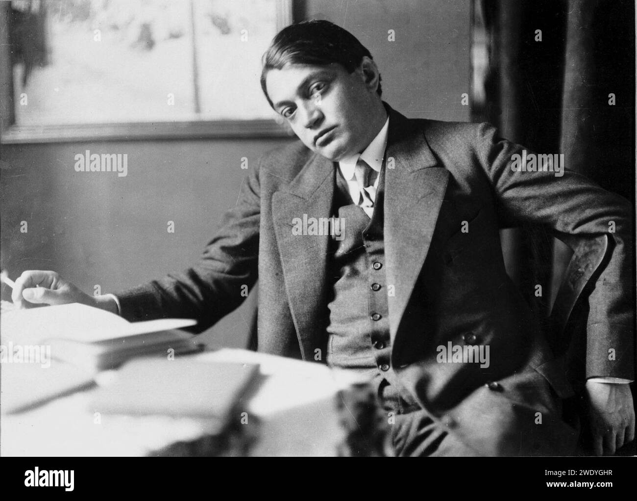 Ady Endre 1913-ban (Székely Aladár felvétele Stock Photo - Alamy