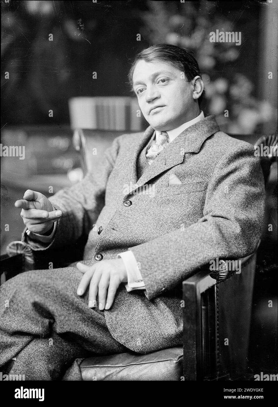 Ady Endre ülő portréja 1915-ben (Székely Aladár felvétele Stock Photo ...