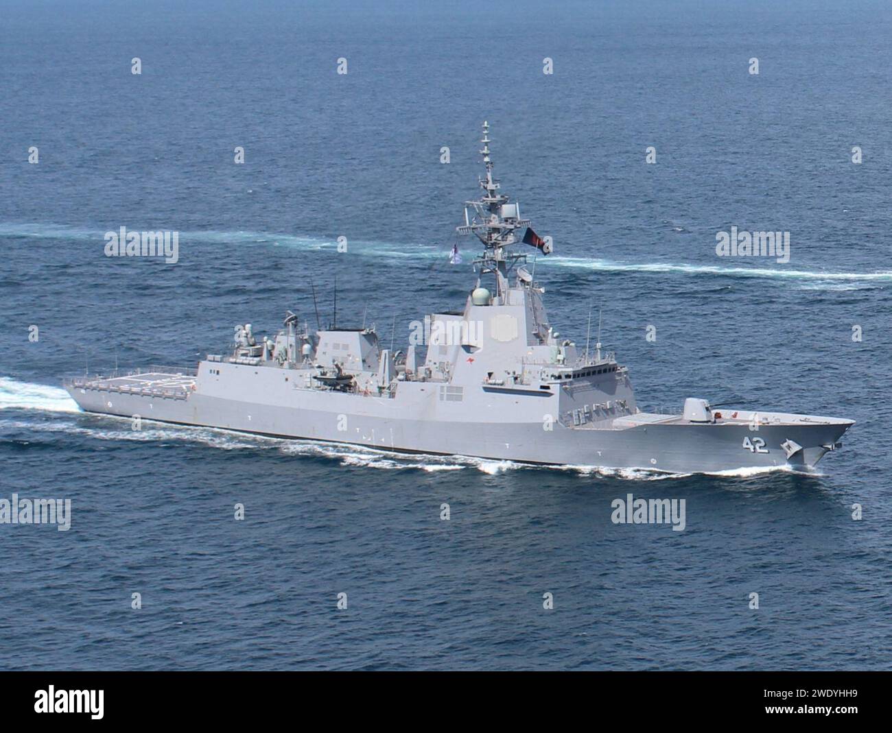 Aerial photo of HMAS Sydney in April 2021 Stock Photo - Alamy