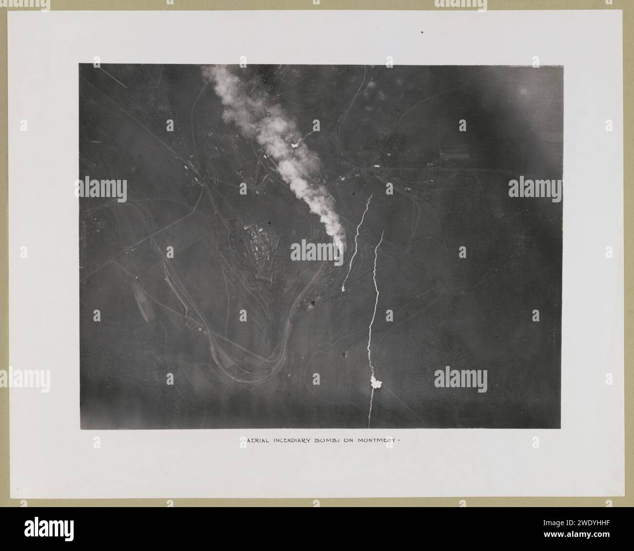 Aerial incendiary bombs on Montmedy Stock Photo - Alamy