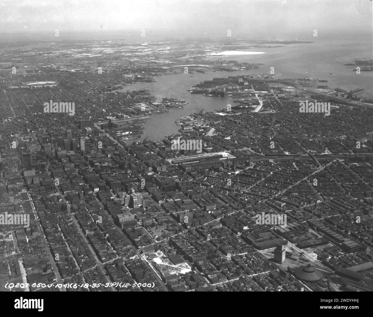 Aerial Photograph of Baltimore, Maryland Stock Photo - Alamy