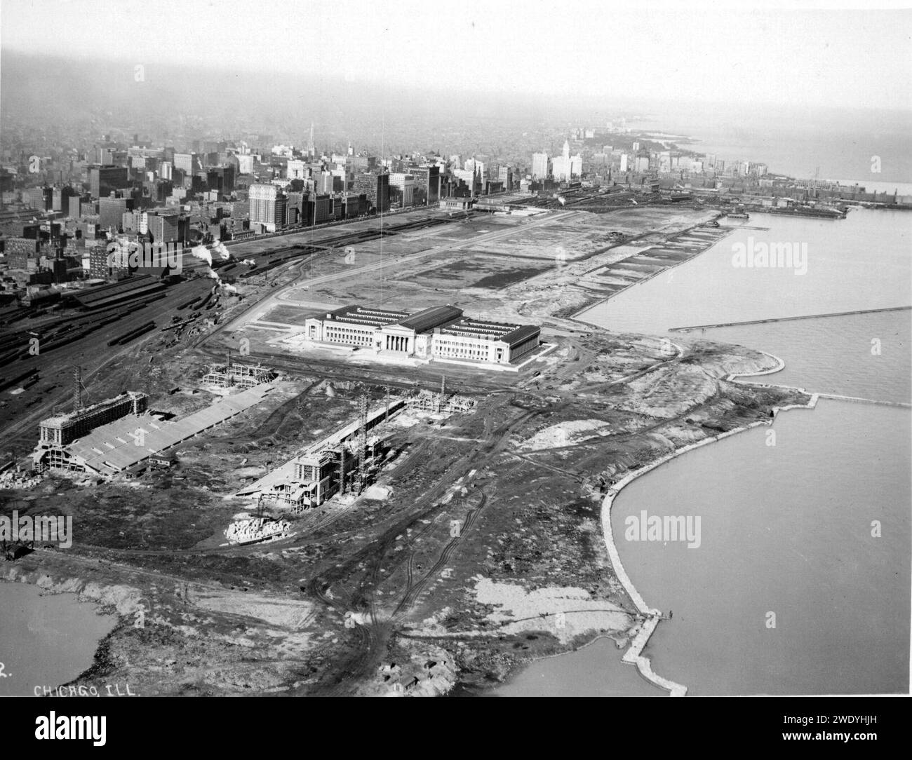 Aerial Photograph of Showing the Construction of Municipal Grank Park ...