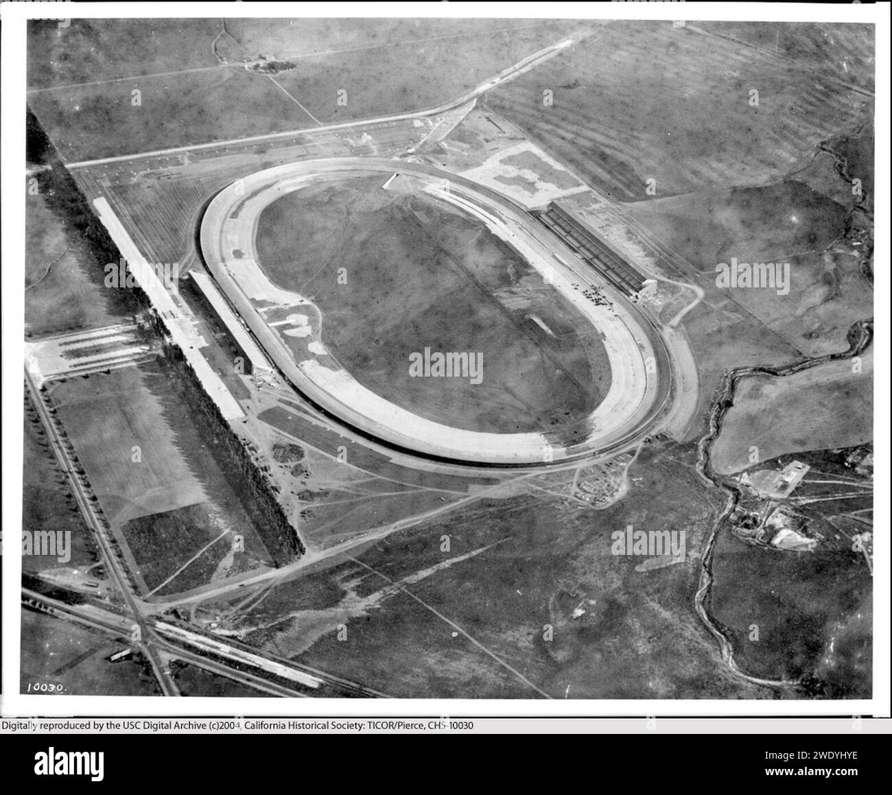 Aerial view of Beverly Hills Speedway Stock Photo - Alamy